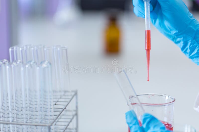 Biochemical Analysis and Chemical Analysis in Lab. Stock Image - Image ...