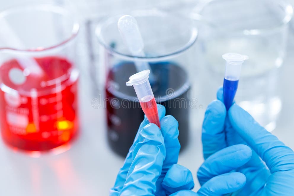 Biochemical Analysis and Chemical Analysis in Lab. Stock Photo - Image ...