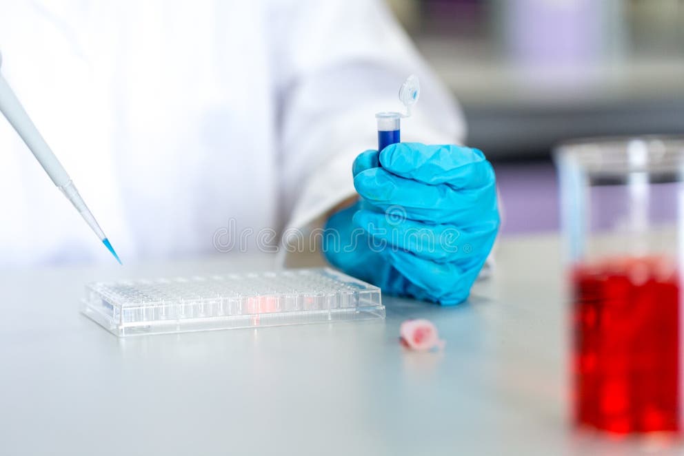 Biochemical Analysis and Chemical Analysis in Lab. Stock Image - Image ...