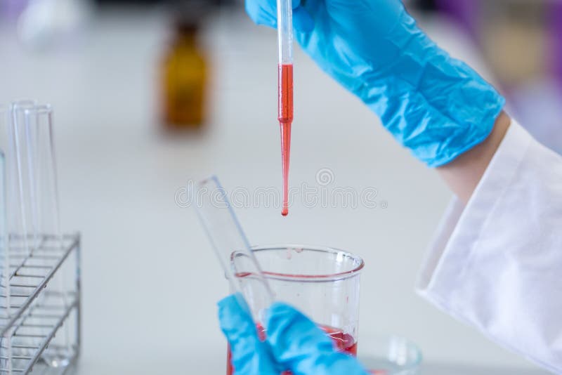 Biochemical Analysis and Chemical Analysis in Lab. Stock Image - Image ...