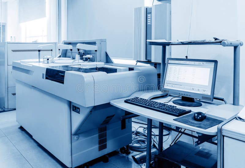Biochemical analyzer stock photo. Image of diagnostic - 57293022