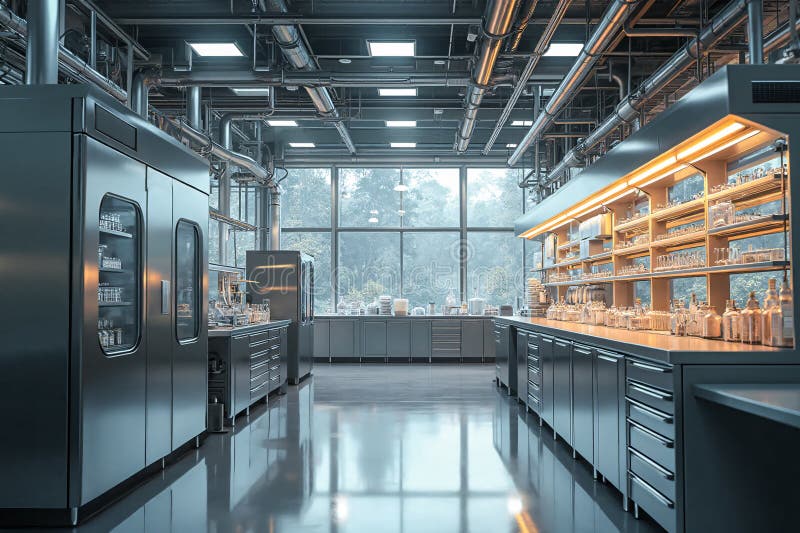 Biochemical Lab Room with Dry Heat Sterilization Oven Stock ...