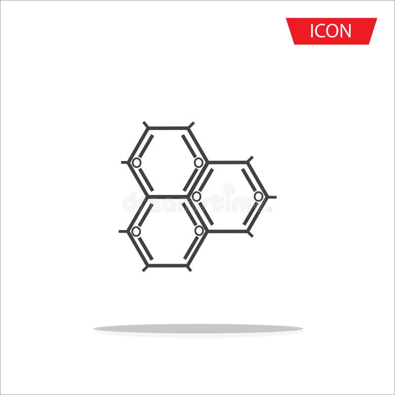 Biochemistry Icon Atom Icon Stock Vector - Illustration of flat ...