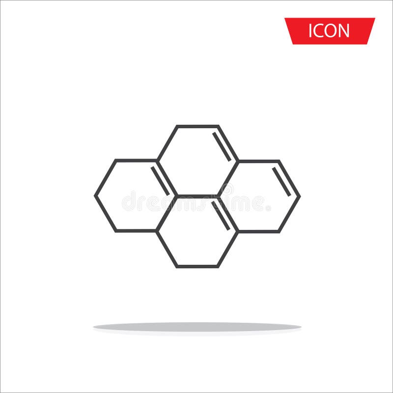 Biochemistry Icon. Flat Design. Isolated Molecule Structure,Atom Icon ...
