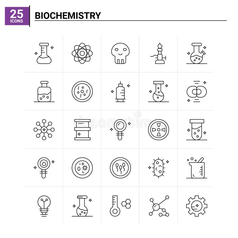 Biochemistry Icon. Monochrome Sign from Bioengineering Collection ...