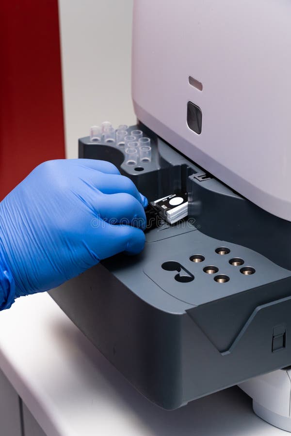 Biochemistry Machine for Blood Analysis Stock Image - Image of serum ...