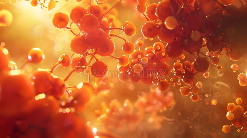 Biochemistry Molecule, Illustration of a Biochemical Molecul. Stock ...