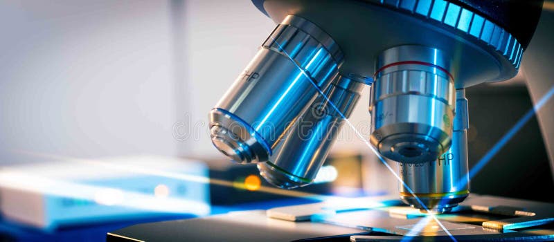 Optical Microscopes in Store Stock Image - Image of medicine, macro ...