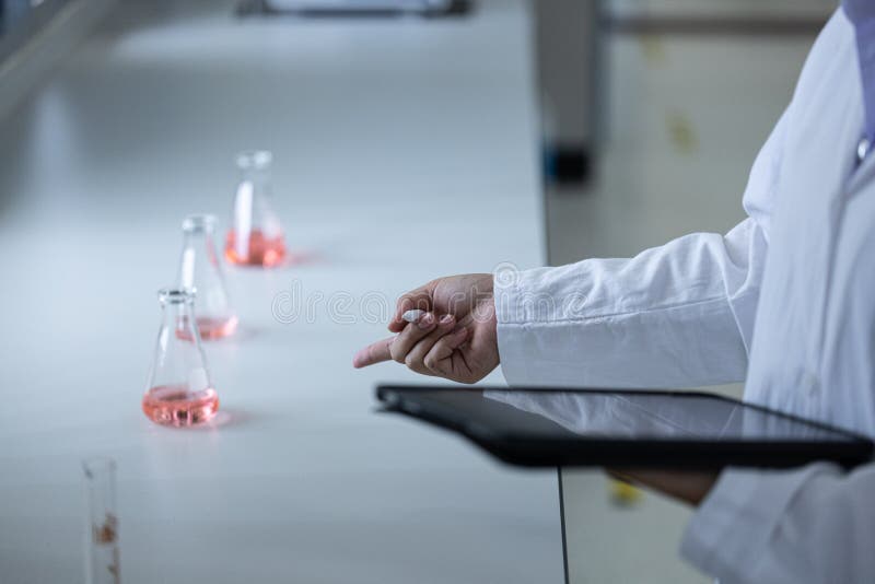 Biochemistry Study in the Laboratory. Stock Photo - Image of ...