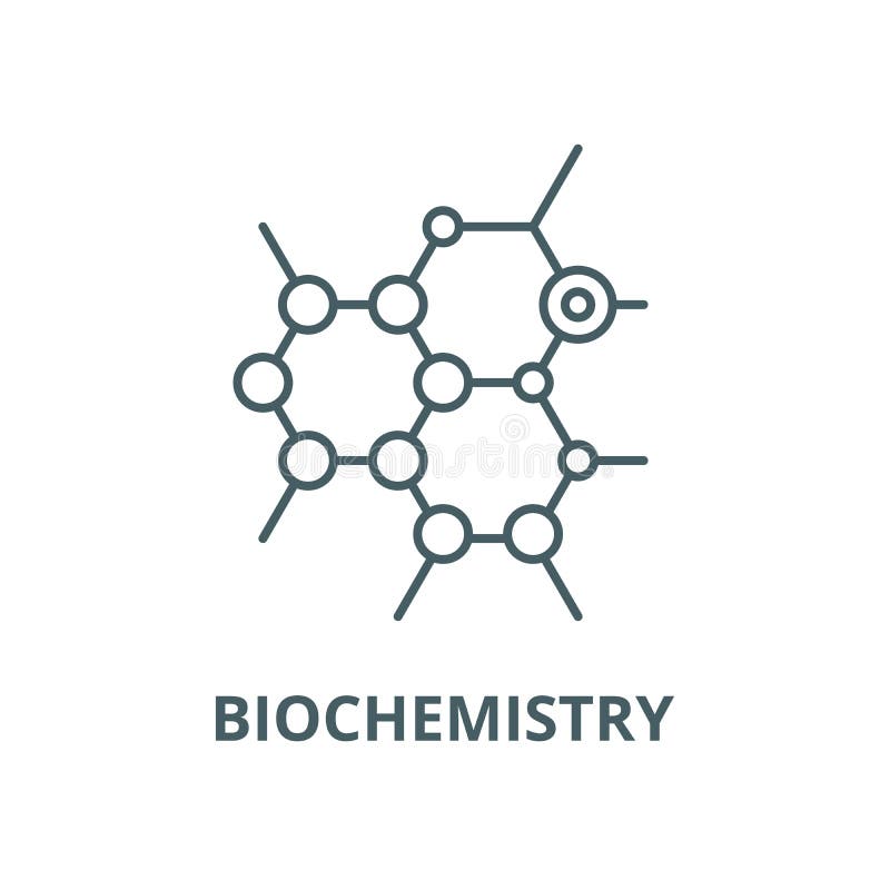 Biochemistry Vector Line Icon, Linear Concept, Outline Sign, Symbol ... Biochemistry Vector Line Icon, Linear Concept, Outline Sign, Symbol ...