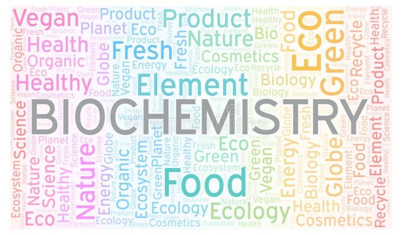 Biochemistry word cloud. stock illustration. Illustration of poster ...