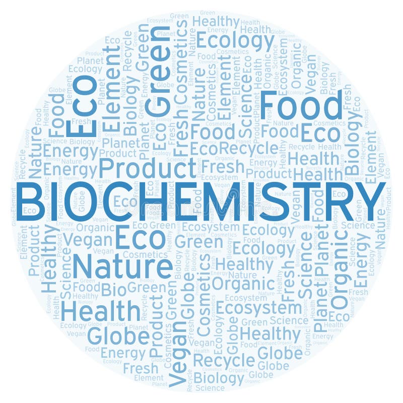 Biochemistry word cloud. stock illustration. Illustration of word ...
