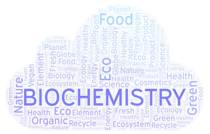 Biochemistry word cloud. stock illustration. Illustration of text ...