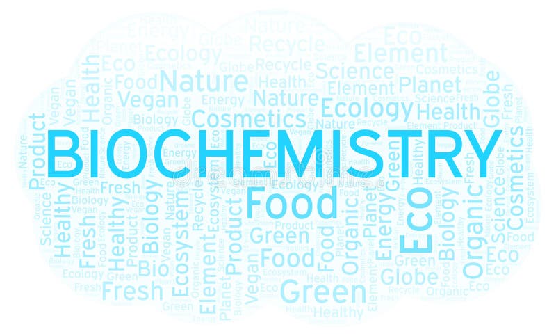 Biochemistry word cloud stock illustration. Illustration of organic ...