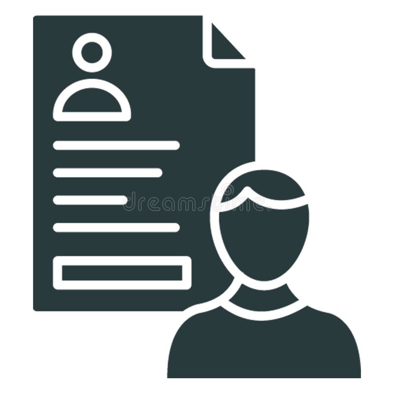 Biodata, Curriculum Vitae . Vector Icons Set Which Can Easily Modify or ...