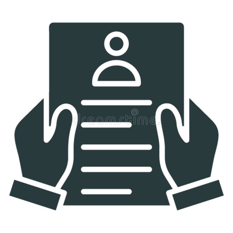 Biodata, Curriculum Vitae . Vector Icons Set Which Can Easily Modify or ...