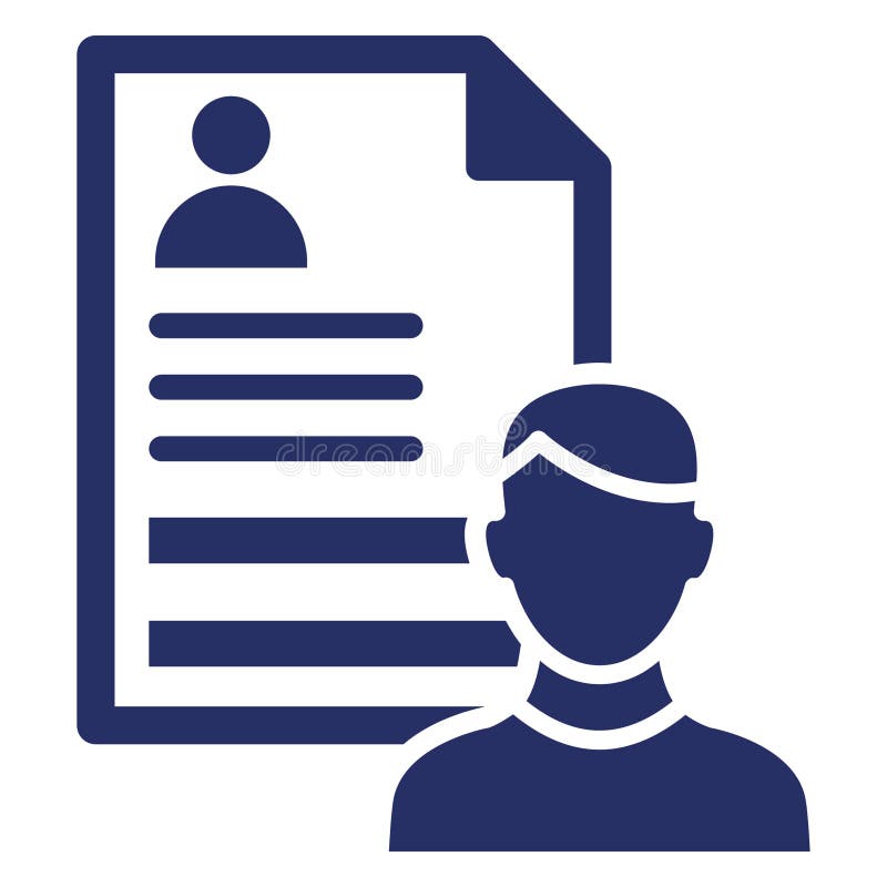 Biodata Isoleerde Vectorpictogram Dat Zich Gemakkelijk Kan Wijzigen ...