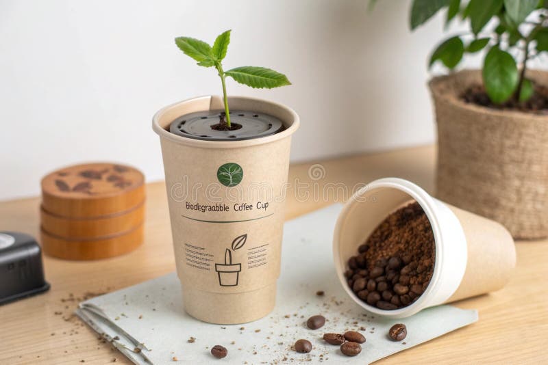 Biodegradable Coffee Cup with Built in Seed Pod for Growing a Tree ...
