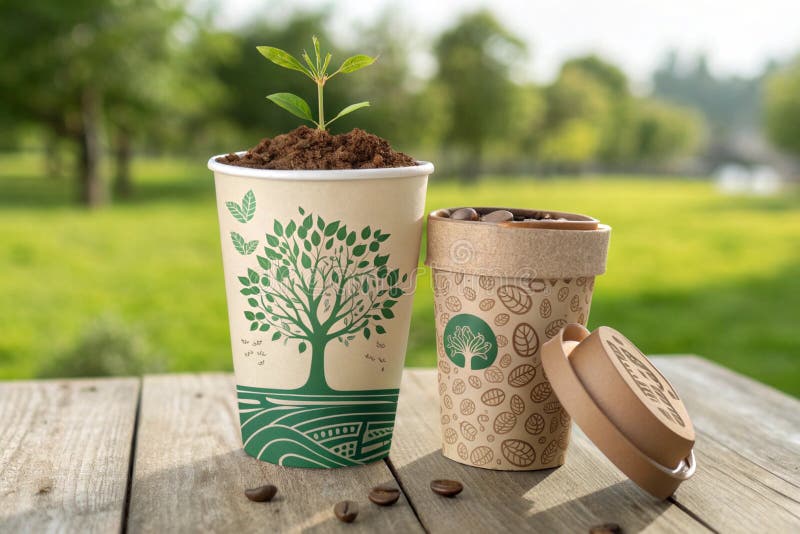 Biodegradable Coffee Cup with Built in Seed Pod for Growing a Tree ...