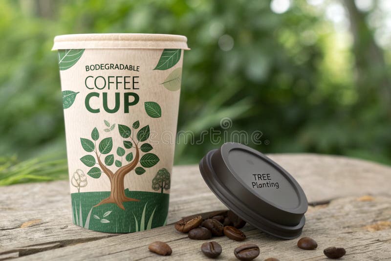 Biodegradable Coffee Cup with Built in Seed Pod for Growing a Tree ...