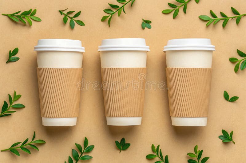 Outdoor Cafe Biodegradable Coffee Cups Stock Photos - Free & Royalty ...