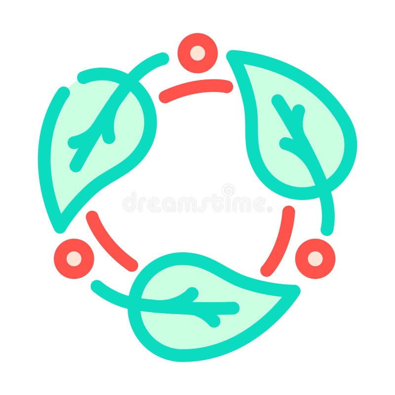 Biodegradable Color Icon Vector Illustration Stock Vector ...