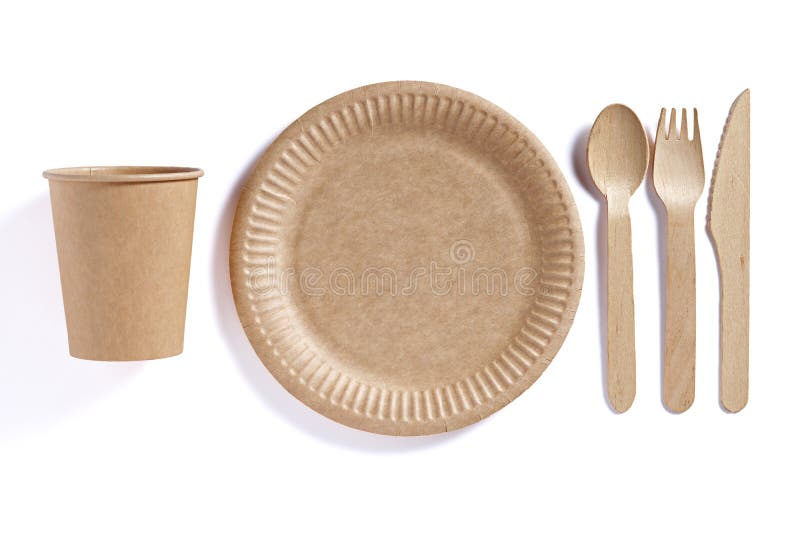 Biodegradable Eco-friendly Dishes Stock Image - Image of kitchenware ...