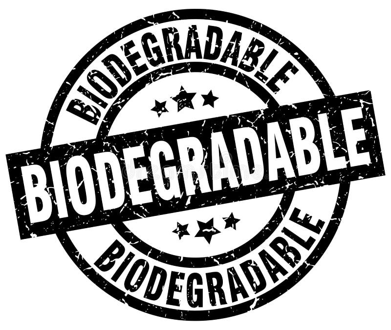 Biodegradable stamp stock vector. Illustration of vector - 136866070