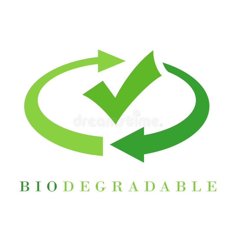Biodegradable icon stock vector. Illustration of biodegradation - 186852675