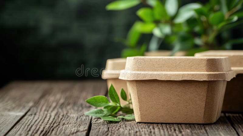 Biodegradable Materials in Eco-friendly Product Packaging Stock ...