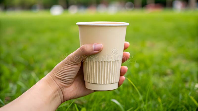 Biodegradable Packaging Biodegradable Packaging Cup Held in Hand ...