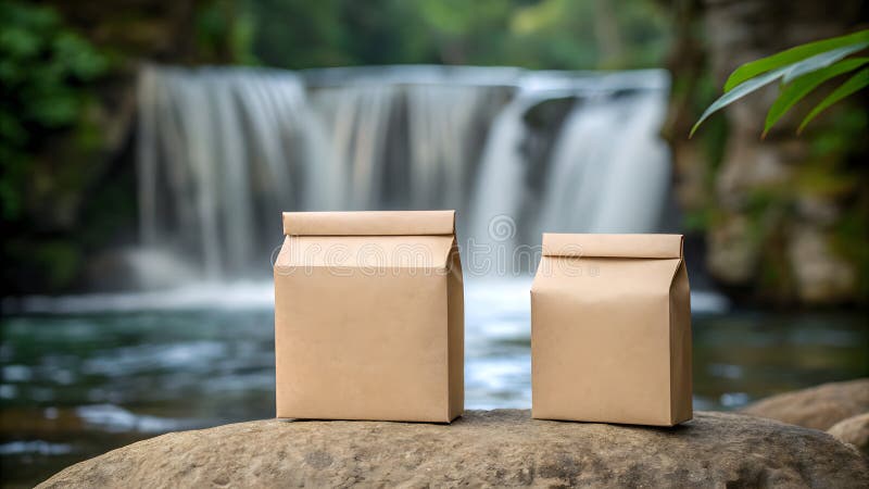 Biodegradable Packaging Biodegradable Packaging in Nature by Waterfall ...