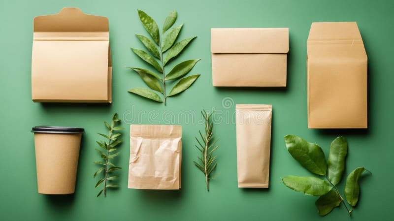 Biodegradable Packaging Promoting Sustainable Consumption Stock ...