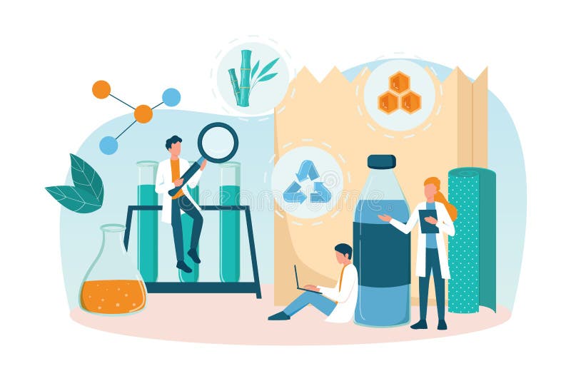 Biodegradable Plastic Invention and Development.. Scientist Make Stock ...