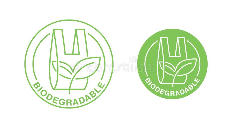 Biodegradable Plastic - Bottle Turns To Plant Stock Vector ...