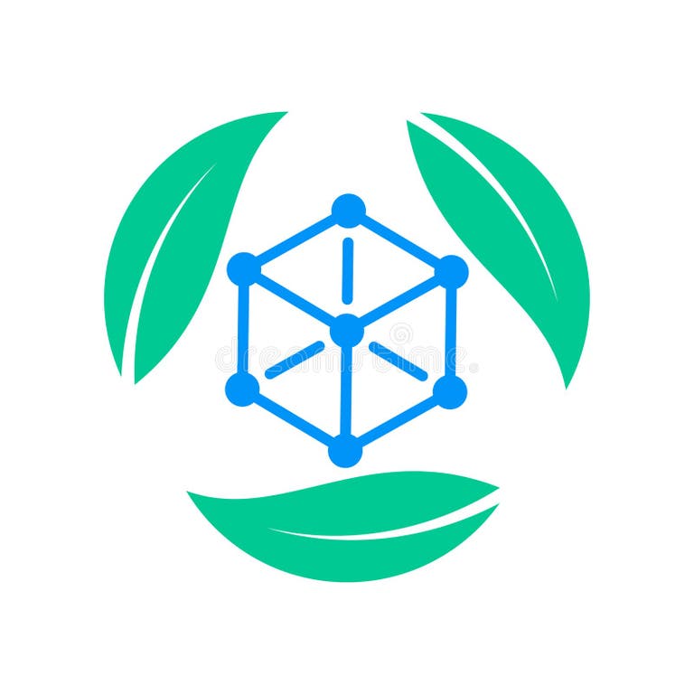 Biodegradable Polymers Green Vector Logo Icon Emblem - Eco Friendly ...