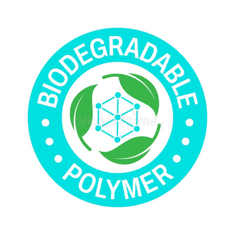 Biodegradable Polymers Green Vector Logo Icon Emblem - Eco Friendly ...