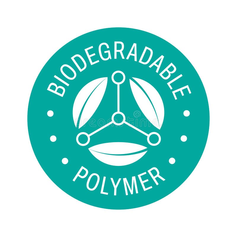 Biodegradable Polymers Green Vector Logo Icon Emblem - Eco Friendly ...