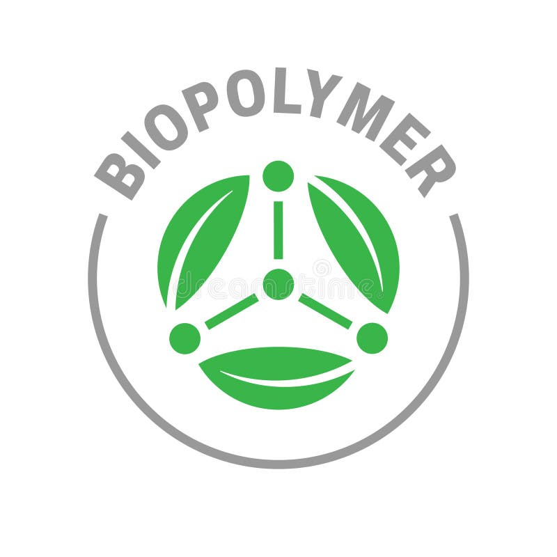 Biodegradable Polymers Green Vector Logo Icon Emblem - Eco Friendly ...