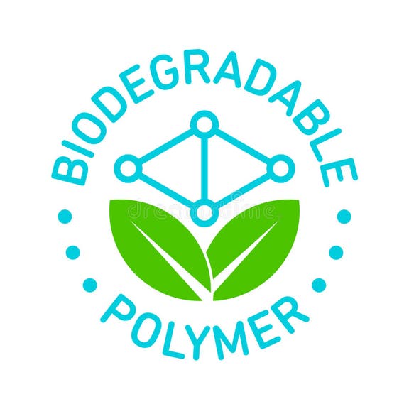 Biodegradable Polymers Green Vector Logo Icon Emblem - Eco Friendly ...