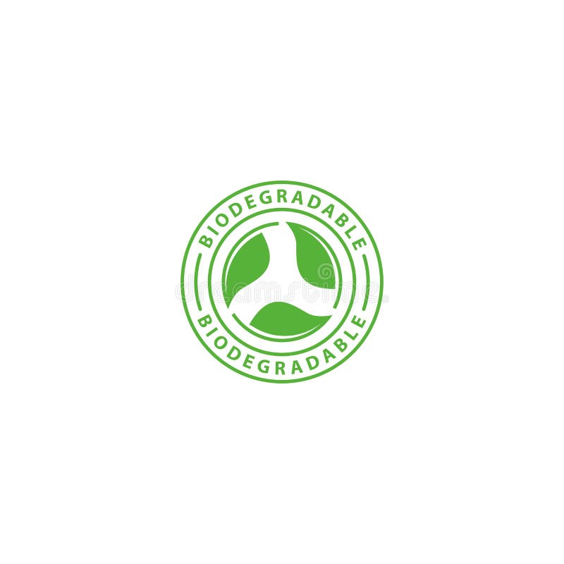 Biodegradable, Product Label. Vector Logo Icon Template Stock Vector ...