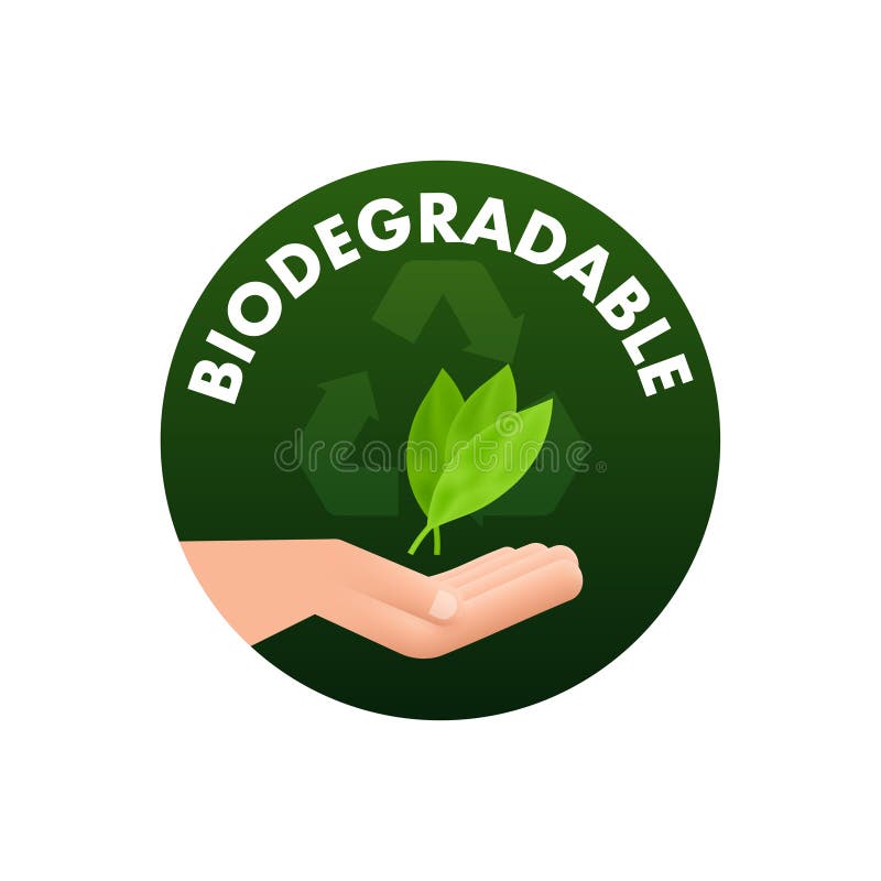 Biodegradable Recyclable Label. Bio Recycling. Eco Friendly Product ...