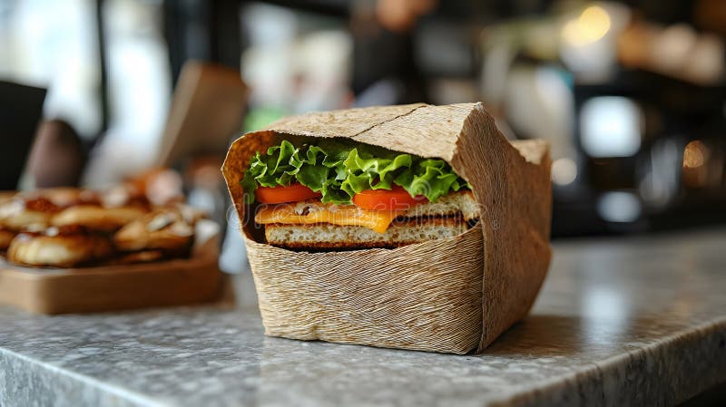Biodegradable Sandwich Wrapper Stock Illustrations – 5 Biodegradable ...