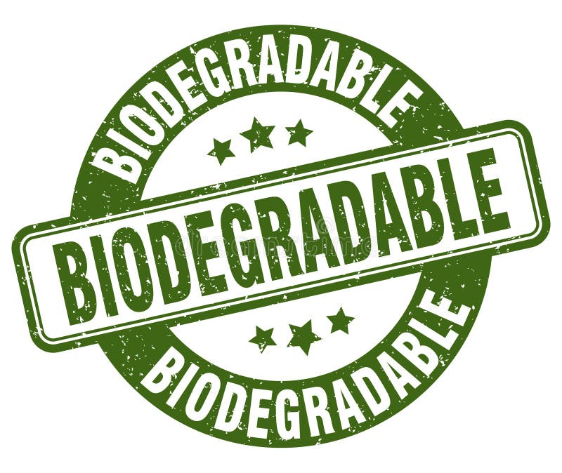 Biodegradable Label. Biodegradable Round Band Sign Stock Vector ...