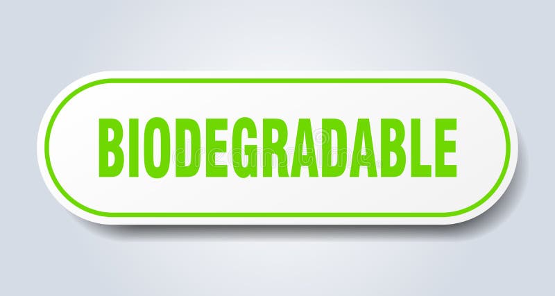 Biodegradable Sticker. Biodegradable Sign Set Stock Vector ...