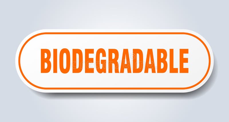 Biodegradable Sticker. Biodegradable Sign Set Stock Vector ...