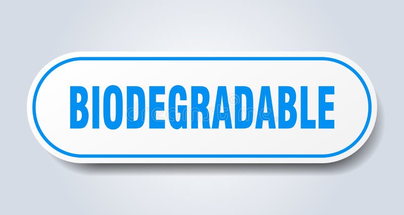 Biodegradable Sticker. Biodegradable Sign Set Stock Vector ...
