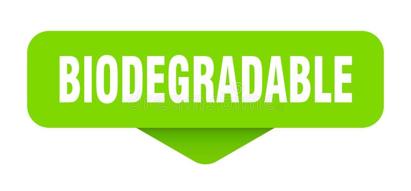 Biodegradable Sticker. Biodegradable Sign on Transparent Background ...