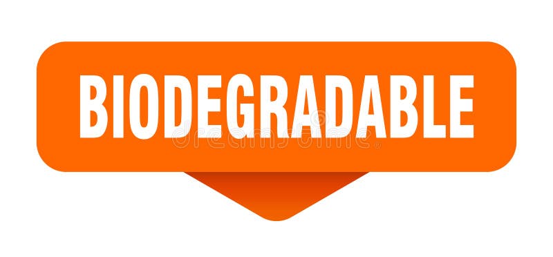 Biodegradable Sticker. Biodegradable Sign on Transparent Background ...