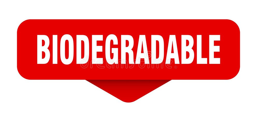 Biodegradable Sticker. Biodegradable Sign on Transparent Background ...
